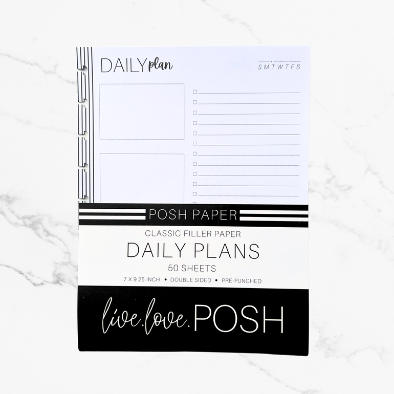 POSH PAPER PLANNERS + PLANNER INSERTS – Live Love Posh
