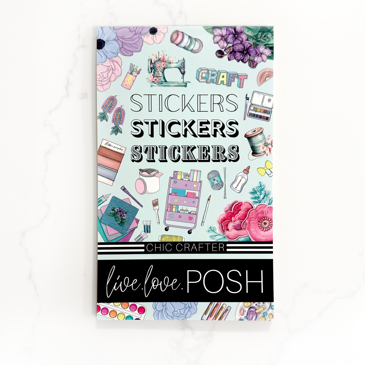 CHIC CRAFTER STICKER BOOK – Live Love Posh
