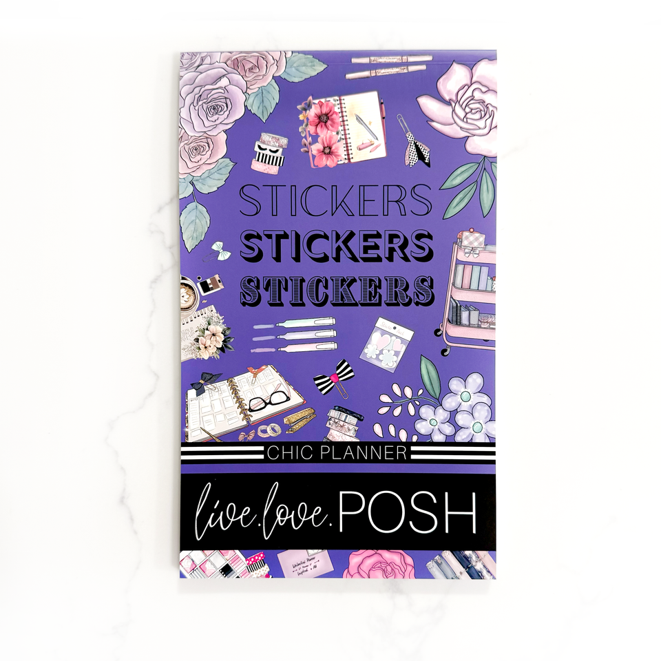 CHIC PLANNER STICKER BOOK – Live Love Posh