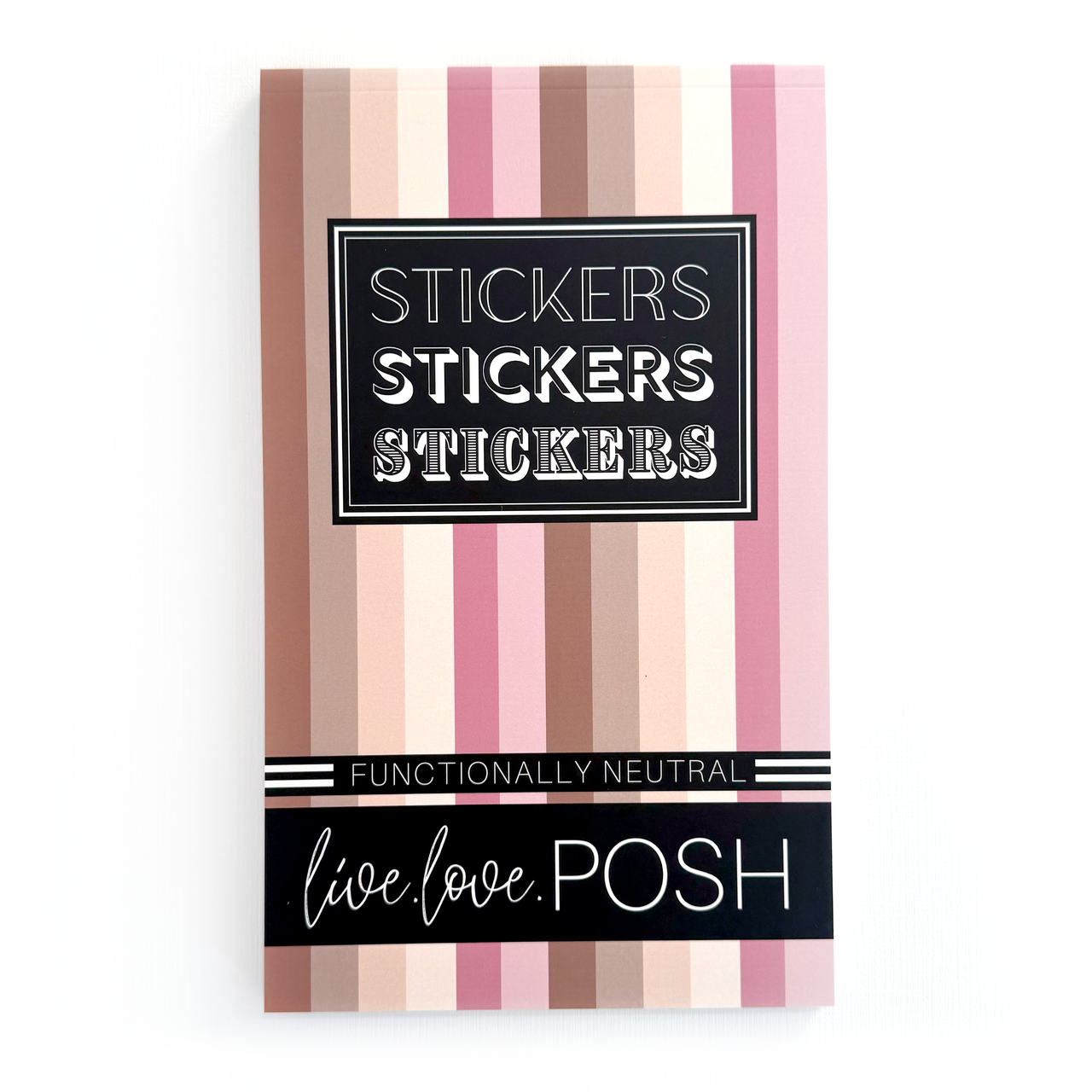 FUNCTIONALLY NEUTRAL STICKER BOOK – Live Love Posh