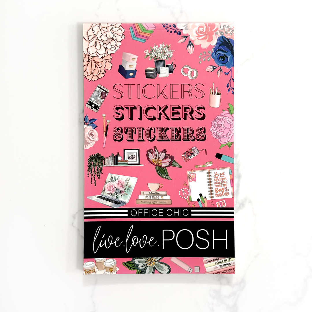 OFFICE CHIC STICKER BOOK – Live Love Posh
