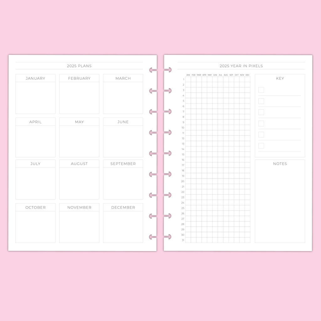2025 CLASSIC QUAD LINED PLANNER INSERTS - 12 Months – Live Love Posh