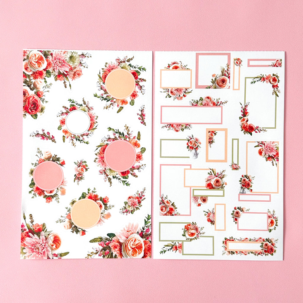 PASTEL BLOOMS STICKER BOOK – Live Love Posh