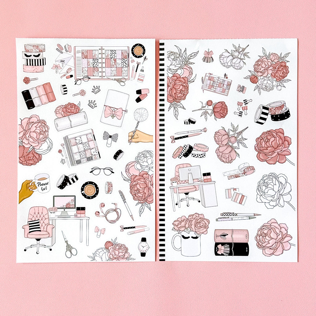 CHIC PLANNER STICKER BOOK – Live Love Posh