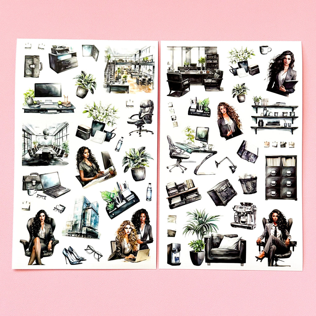 OFFICE CHIC STICKER BOOK – Live Love Posh