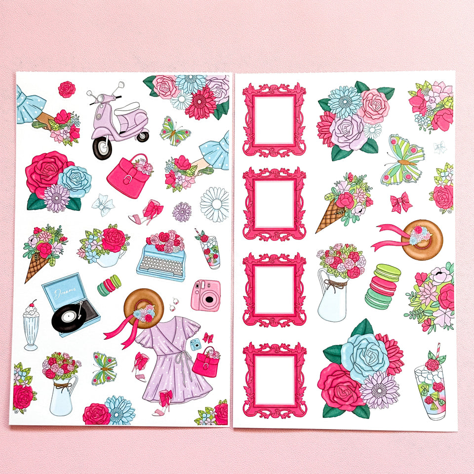 SPRING ALLURE DELUXE STICKER BOOK – Live Love Posh