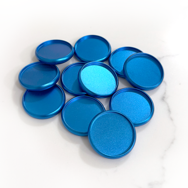 ROYAL BLUE METAL DISCS – Live Love Posh