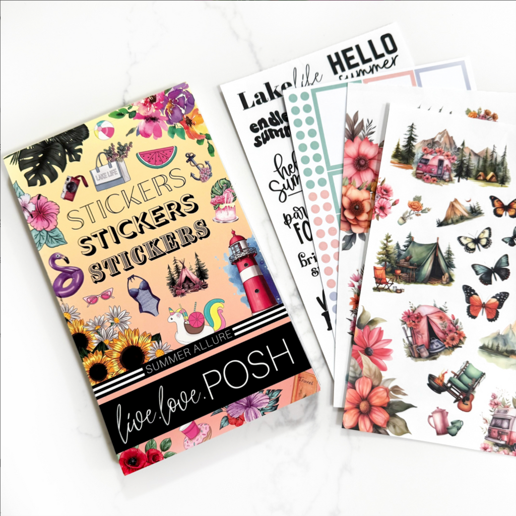SUMMER ALLURE DELUXE STICKER BOOK – Live Love Posh