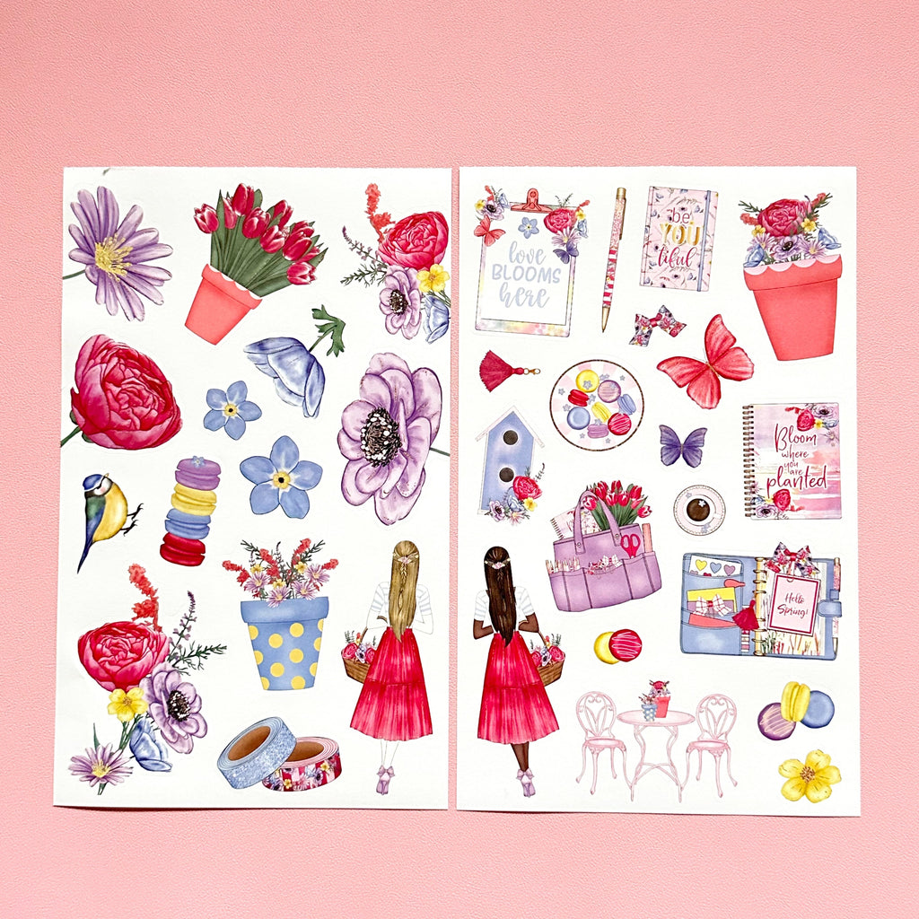SPRING ELEMENTS STICKER BOOK – Live Love Posh