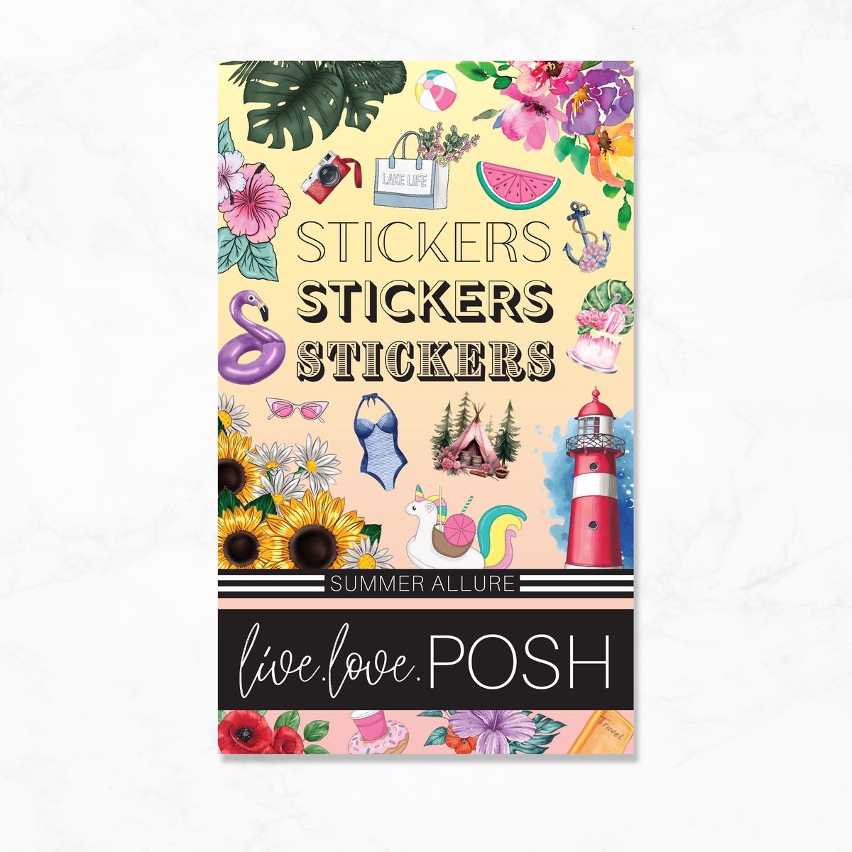 SUMMER ALLURE DELUXE STICKER BOOK – Live Love Posh