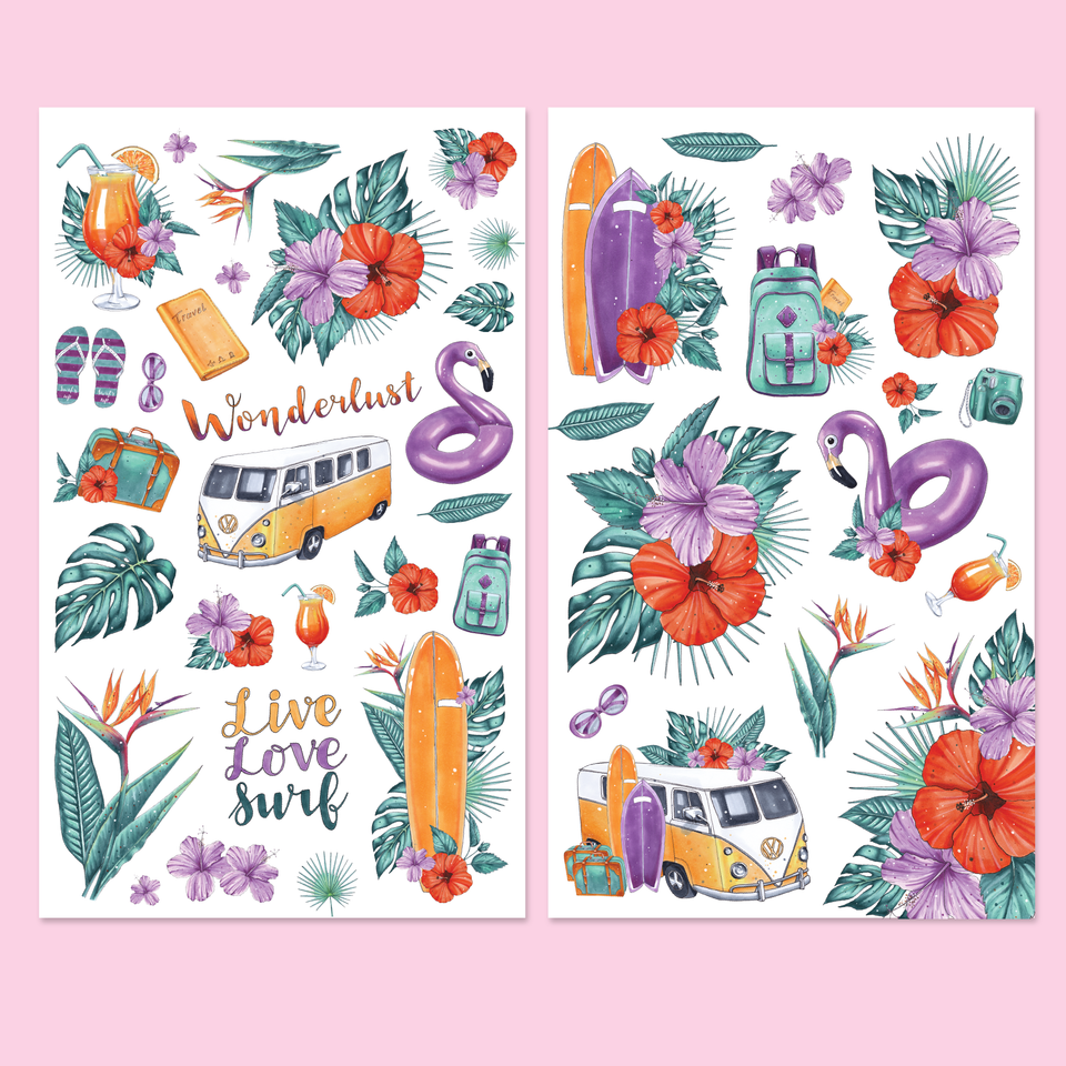SUMMER ALLURE DELUXE STICKER BOOK – Live Love Posh