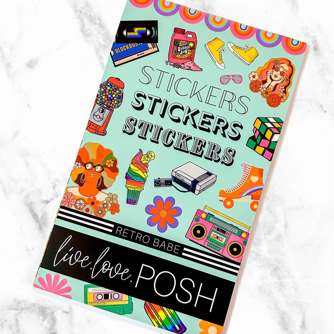 RETRO BABE STICKER BOOK – Live Love Posh