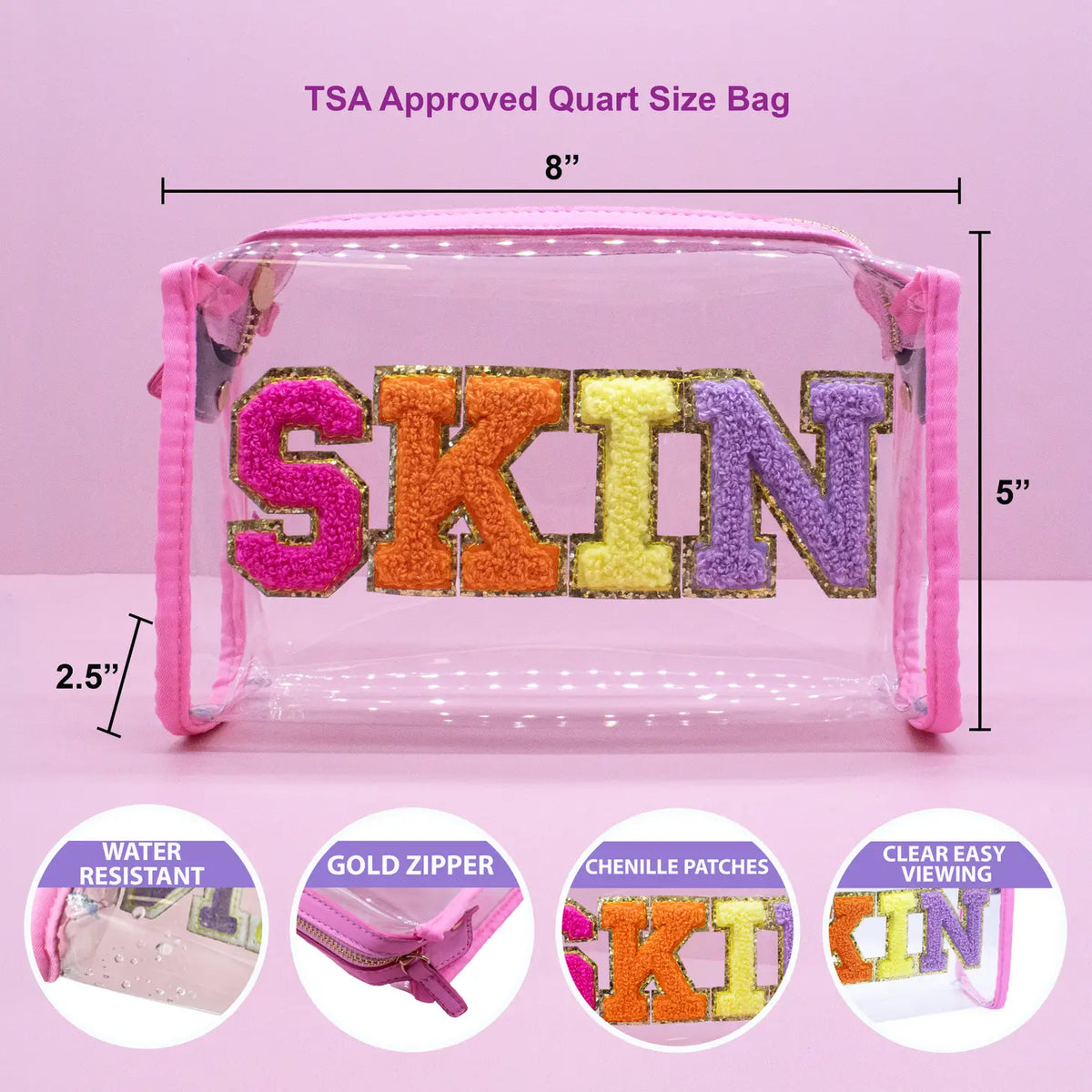 CLEAR 'SKIN' POUCH – Live Love Posh