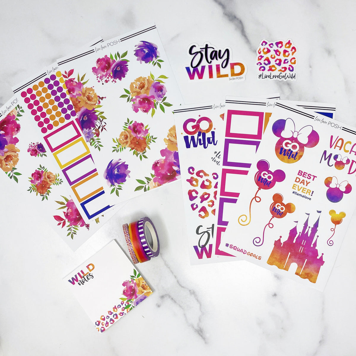 GO WILD SWAG BAG BUNDLE + INDIVIDUAL ITEMS – Live Love Posh