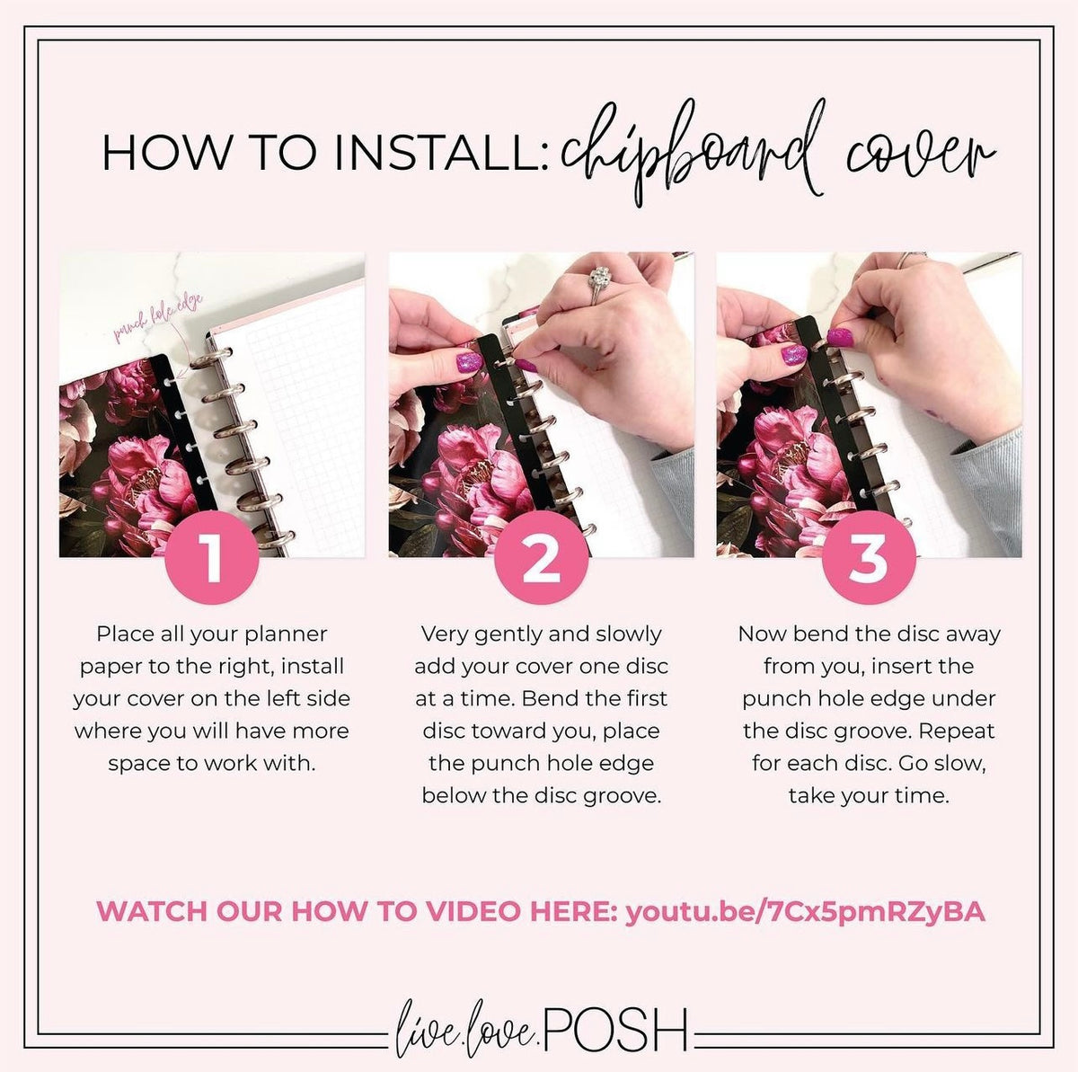 CHIC STRIPE CHIPBOARD COVER SET – Live Love Posh