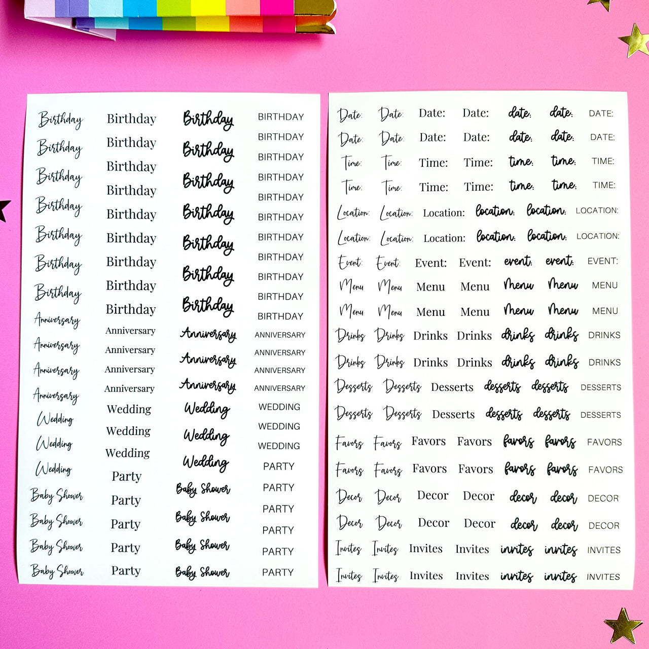 POSH PARTY DELUXE STICKER BOOK – Live Love Posh