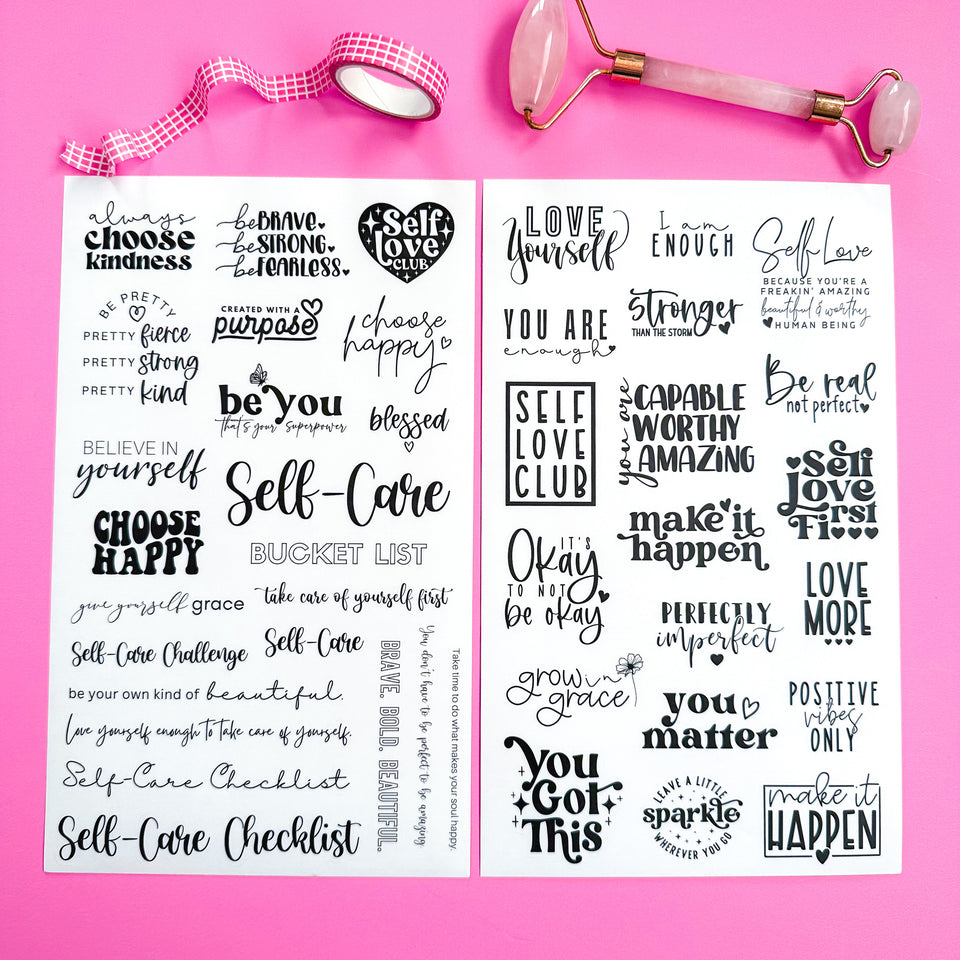 LOVE YOURSELF STICKER BOOK – Live Love Posh