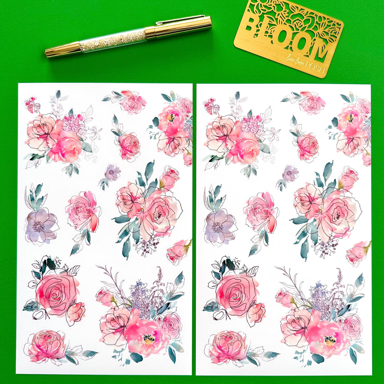 BEAUTIFULLY LINED STICKER BOOK – Live Love Posh