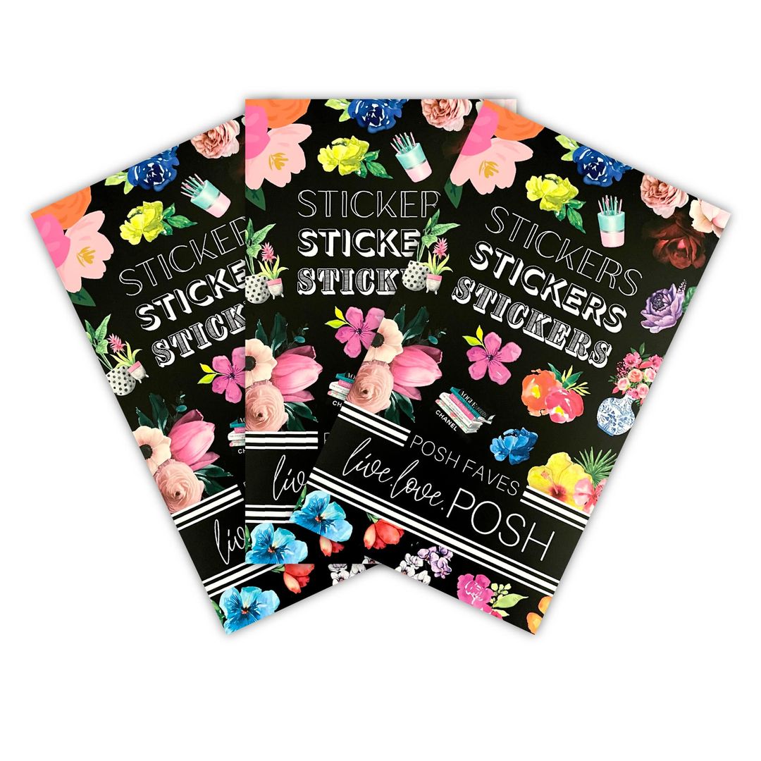POSH FAVES STICKER BOOK – Live Love Posh