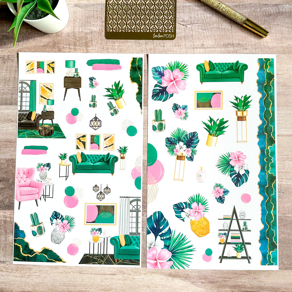 LUXE LIVING STICKER BOOK – Live Love Posh